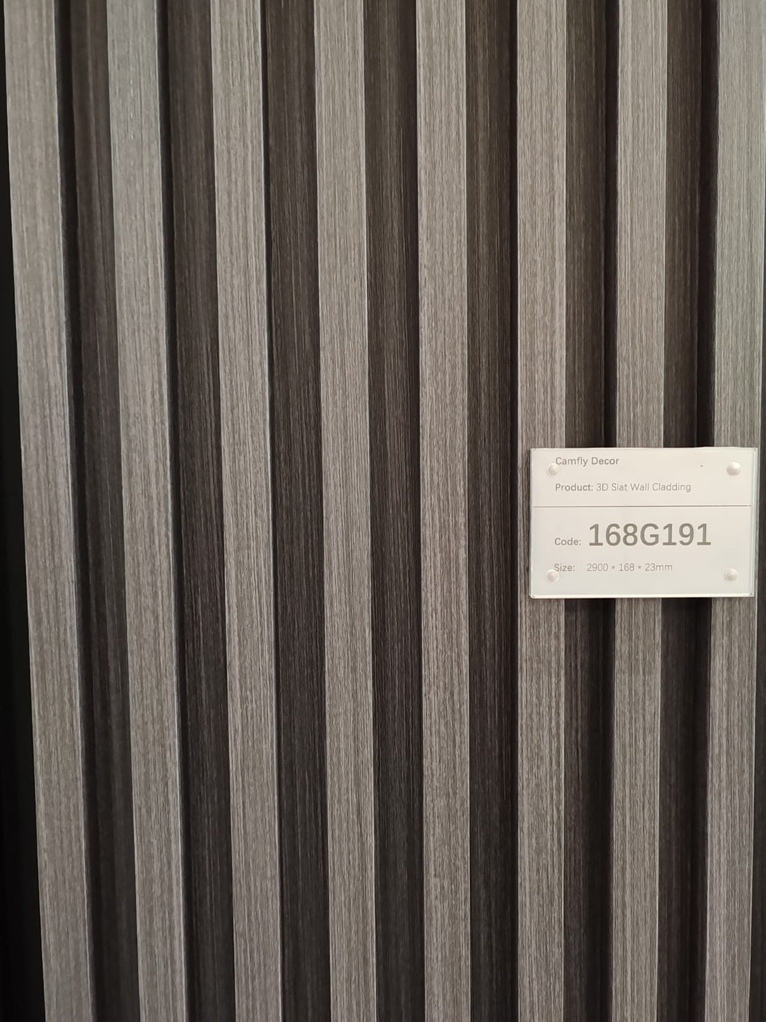 Camfly 168G191 Wallnut Fluted Slat Wall Cladding Length: 2900mm, Width ...
